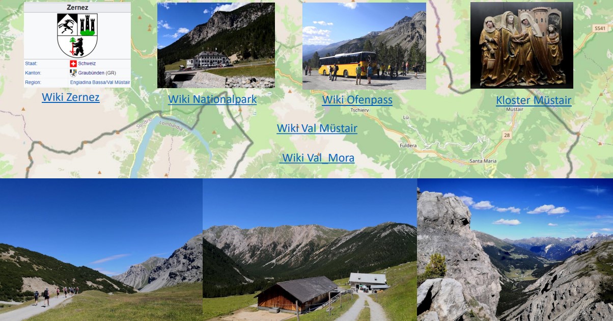 Karte Engadin - Skiurlaub Schweiz